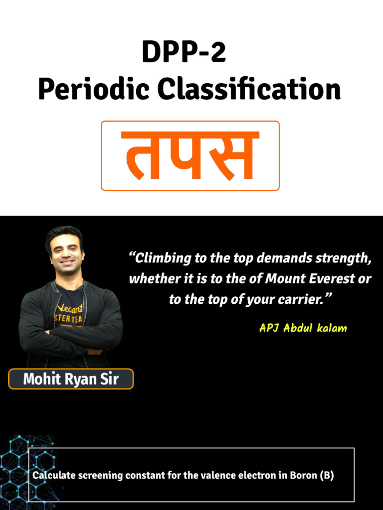 DPP Atomic and Ionic Radii | PDF | Chemical Bond | Chemical Physics