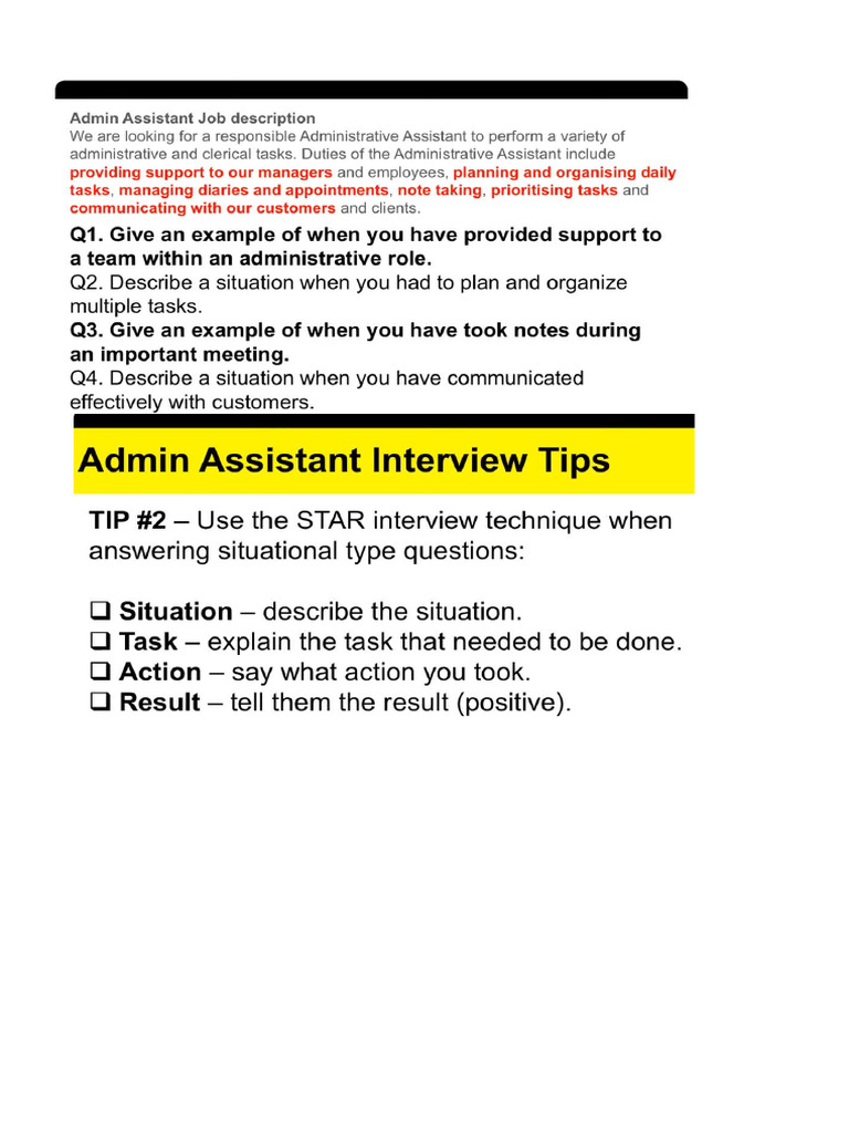 Interview Questions Clerk | PDF