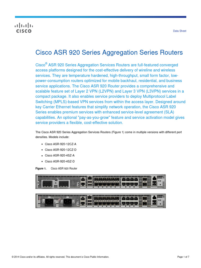 ASR920 | PDF | Quality Of Service | Networking