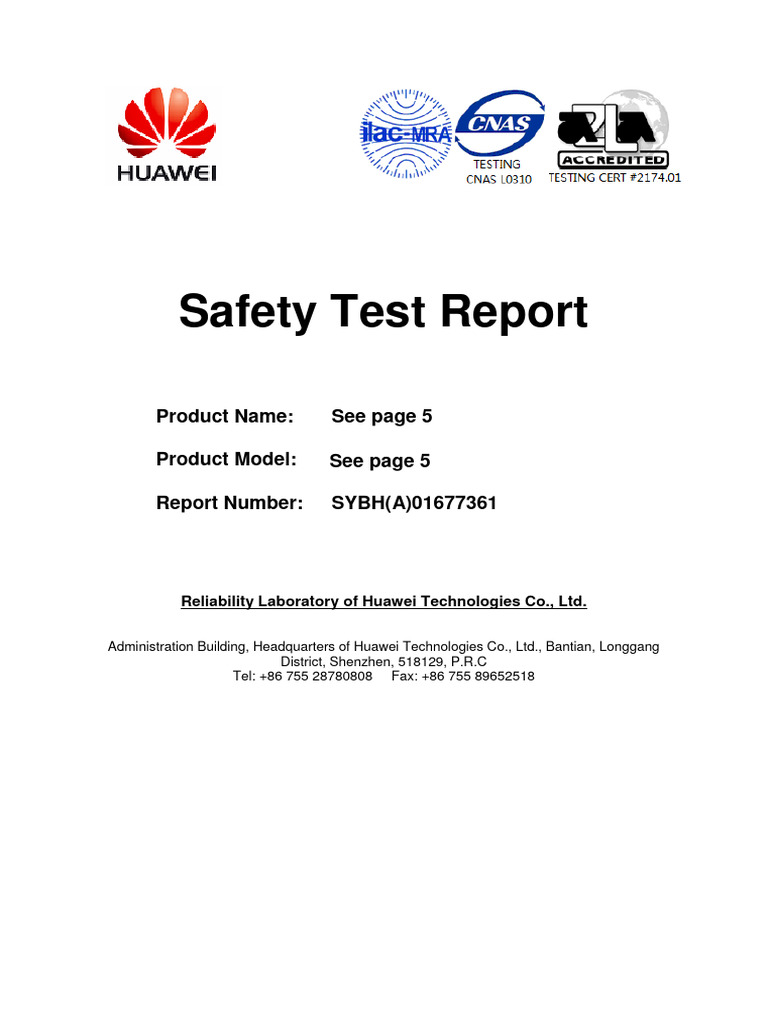 Ce Safety Test Report of Rh2288 v2, Rh2285 v2, Rh1288a v2 ,,rh2288a v2 ...
