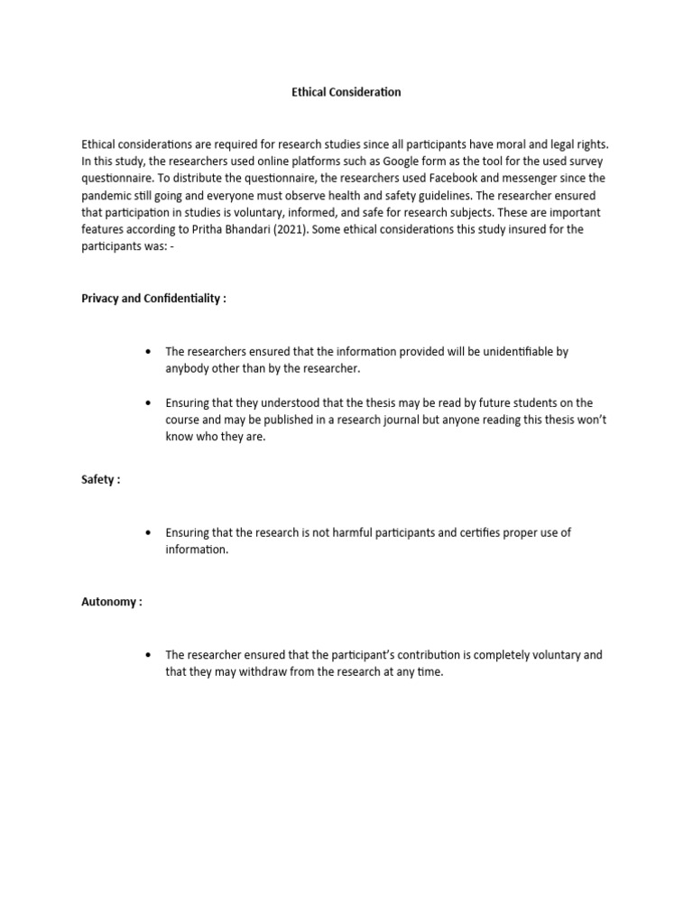 ETHICAL-CONSIDERATION | PDF