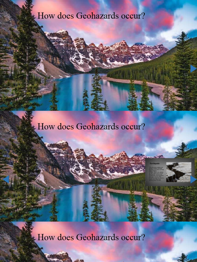 How Does Geohazards Occur | PDF | Soil | Atmosphere Of Earth