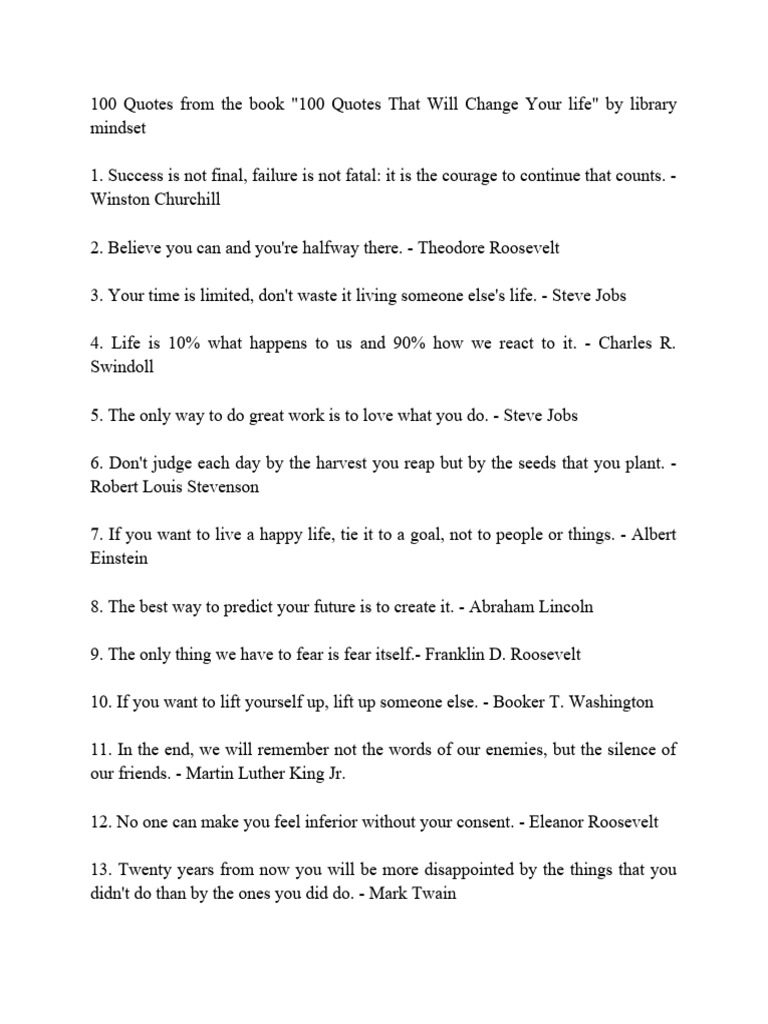 100 Quotes | PDF