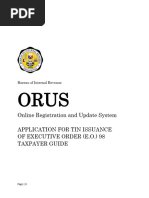 Taxpayer's Guide to ORUS Registration | PDF | Password | Login
