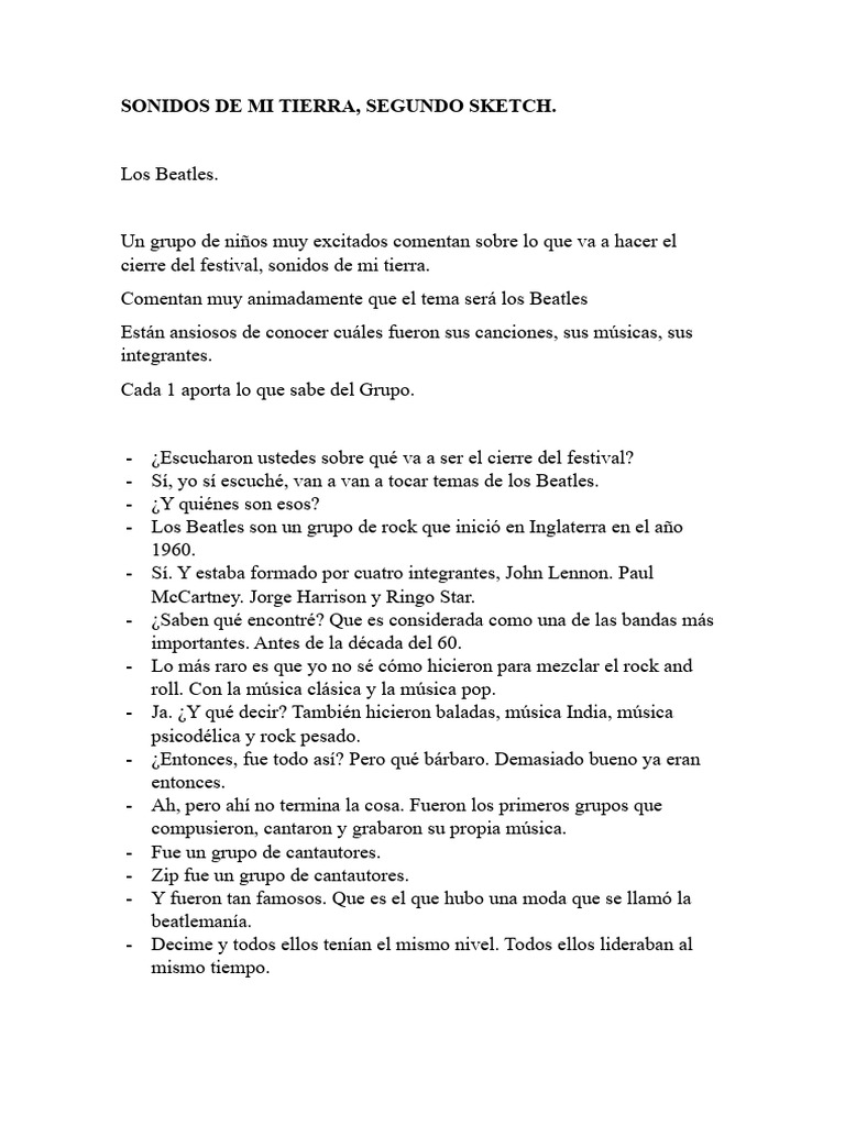 Sonidos de Mi Tierra | PDF | Los Beatles | John Lennon