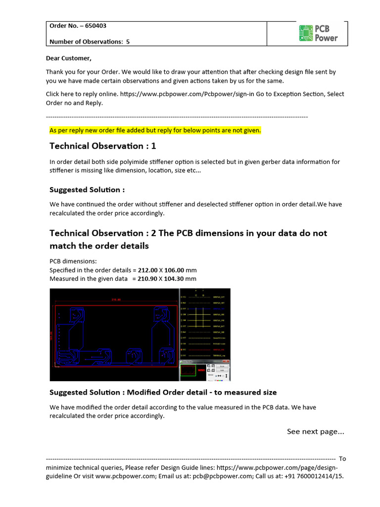 Technical Observation: 1: Suggested Solution | PDF | Printed Circuit ...