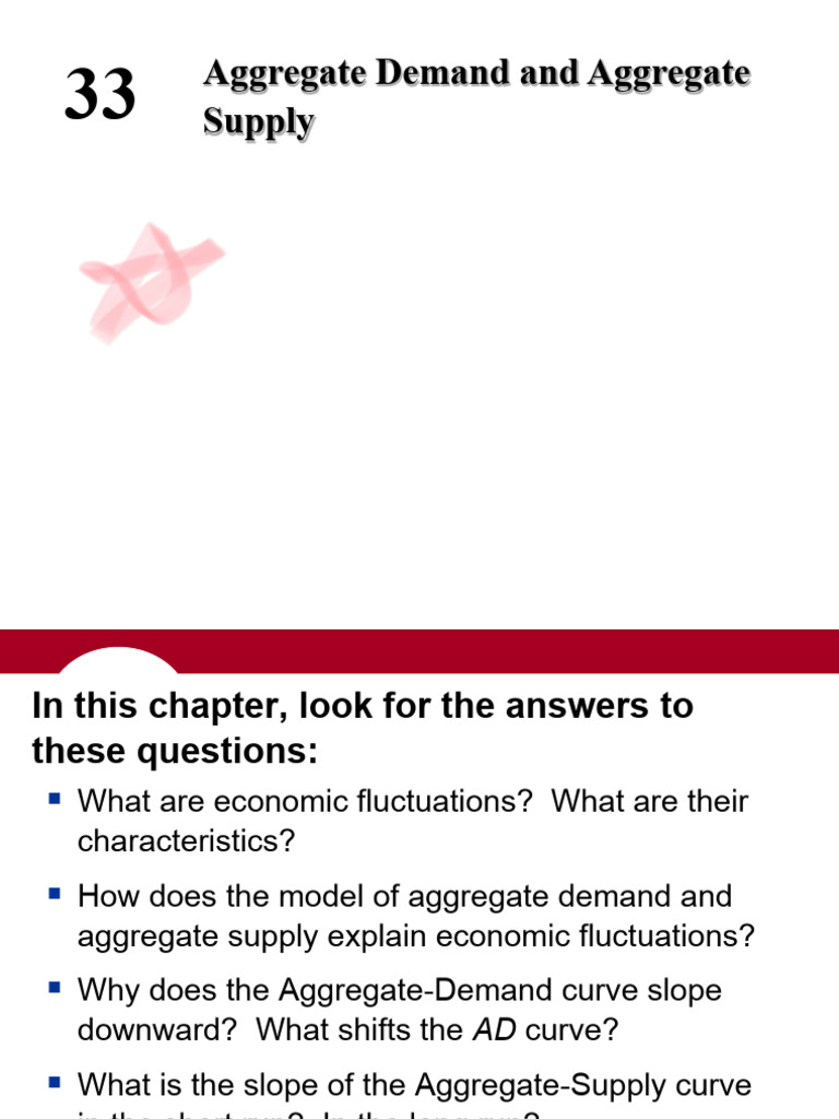 Princ ch33 Presentation | PDF | Aggregate Demand | Business Cycle