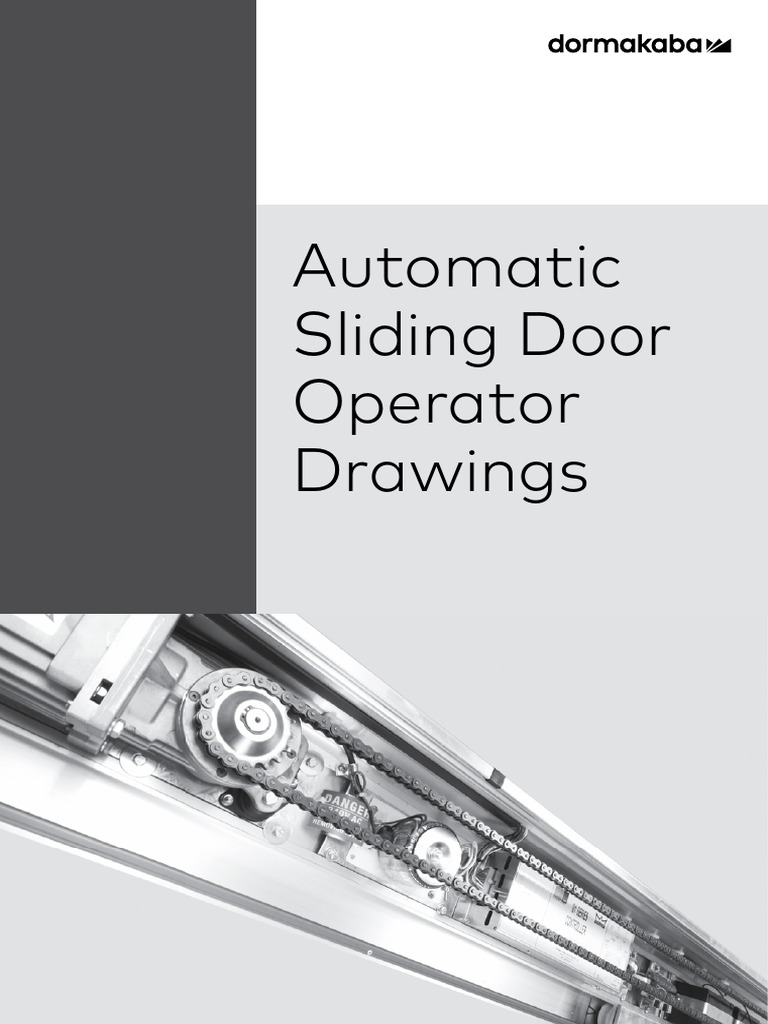 Doka Auto Sliding Door Operator Drawings Booklet 0917 Aus PDF ...