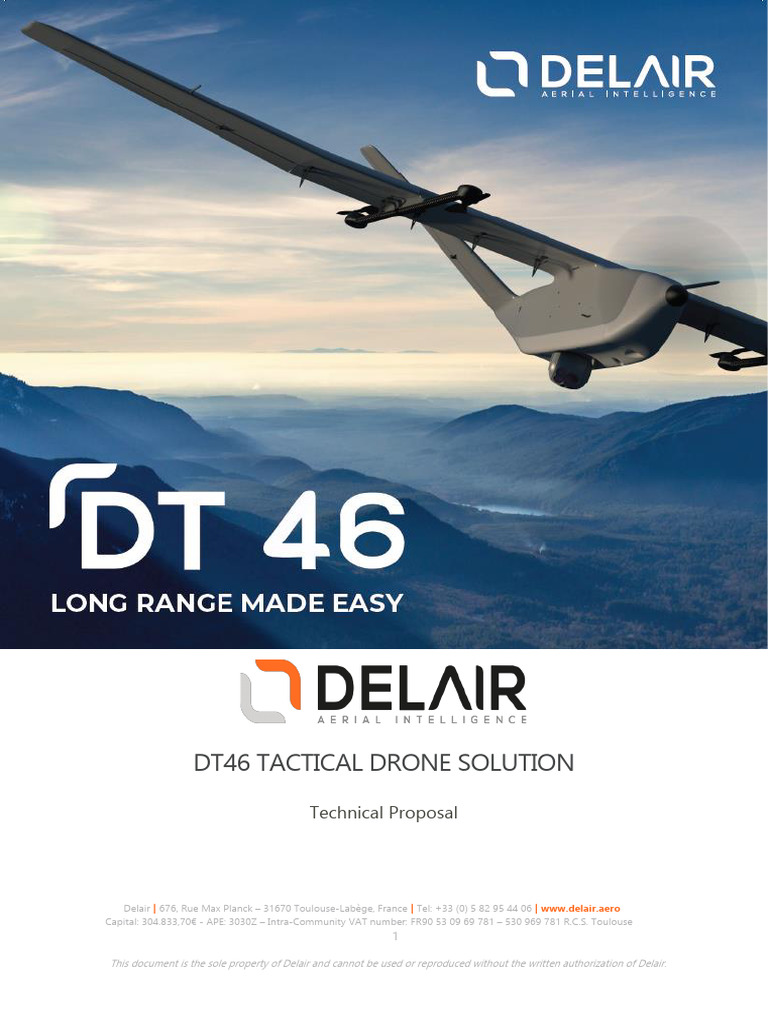 DT46 Tactical Drone Proposal | PDF | Unmanned Aerial Vehicle | Aircraft