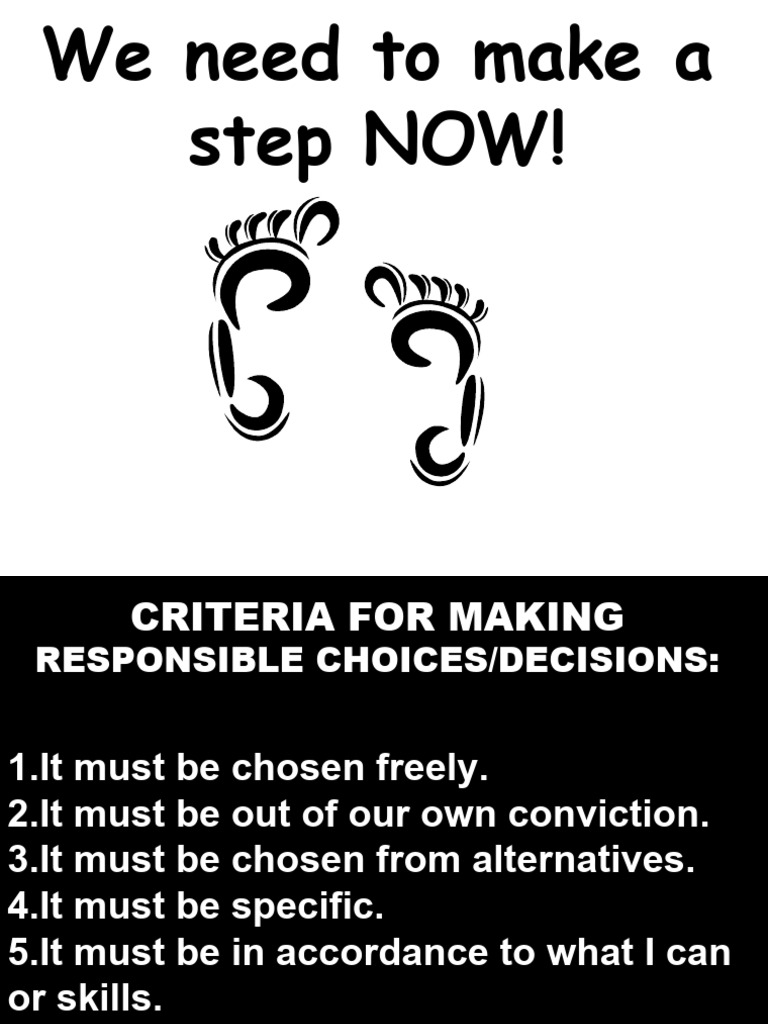 Responsible Choices for Personal Growth | PDF