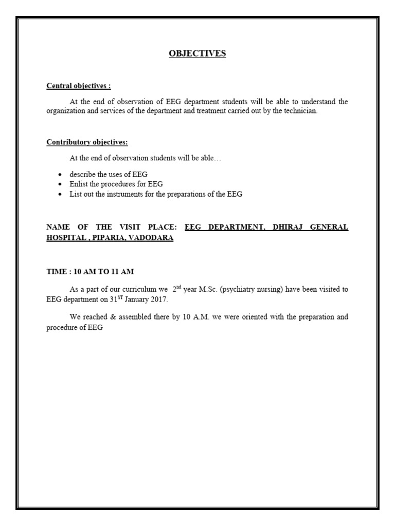 Central Objectives | PDF | Electroencephalography | Epilepsy