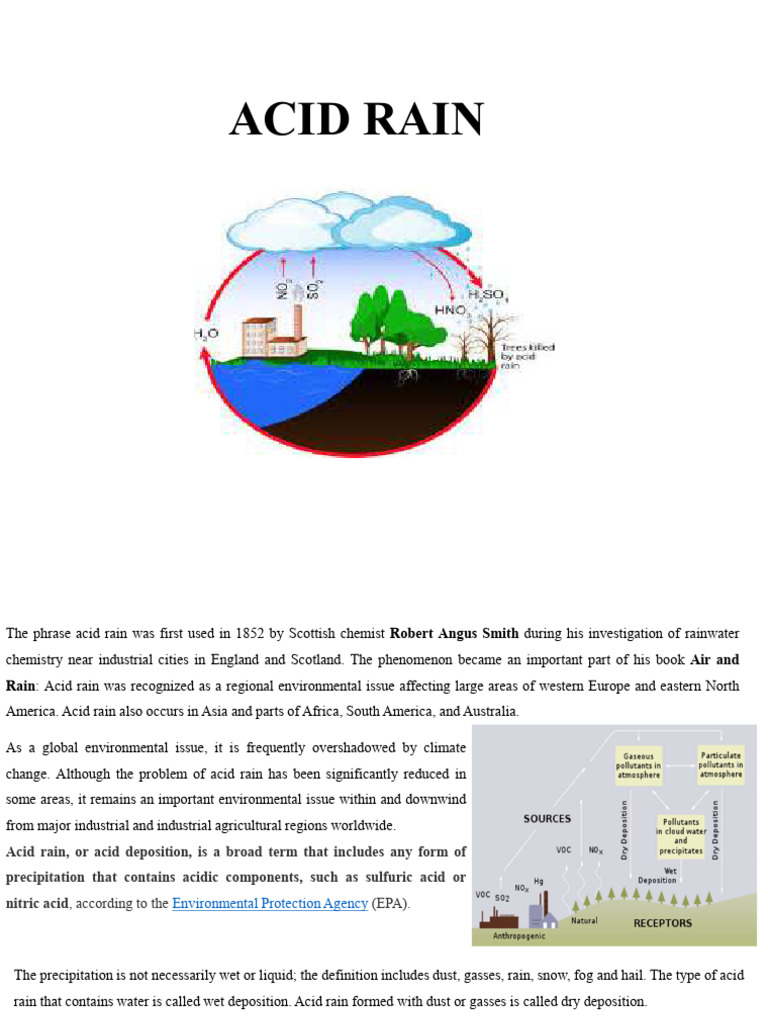 AKB M.SC - 3rd Sem Topic Acid Rain and Ozone Layer Depletion | PDF ...