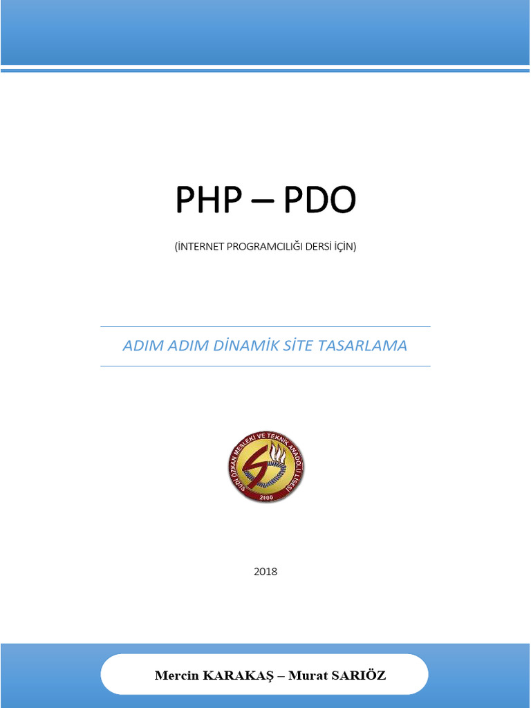PHP PDO Projesi | PDF