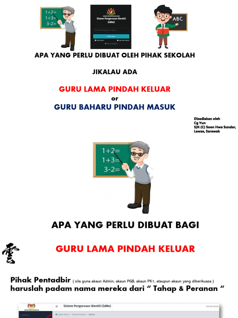 Tips Guru Lama Pindah Keluar & Guru Baharu Pindah Masuk - Idme | PDF