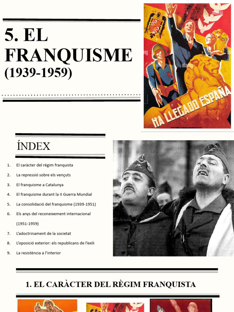 El Franquisme I (1939-1959) | PDF