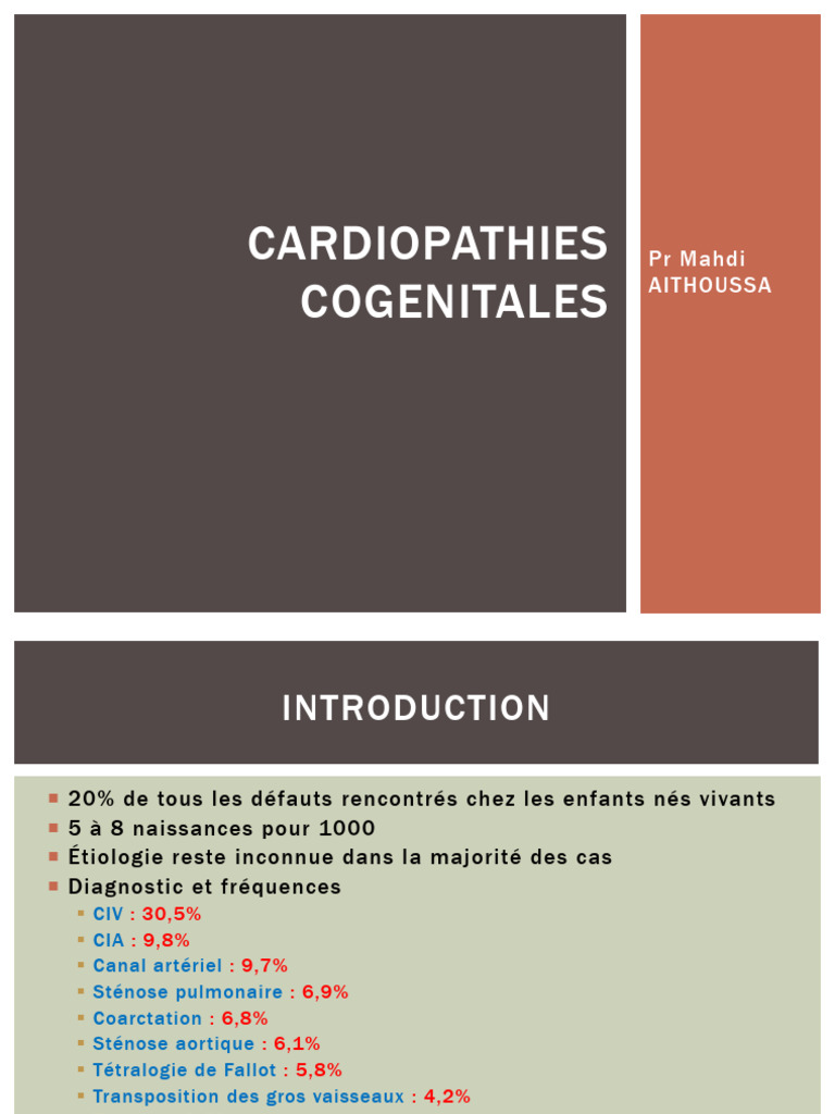 Cardiopathies Congénitales | PDF | Cardiopathie congénitale | Aorte