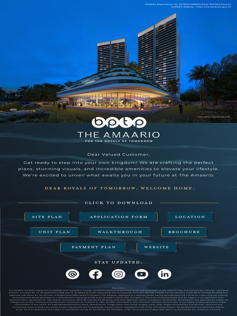 The Amaario: Your Future Home in Gurugram | PDF