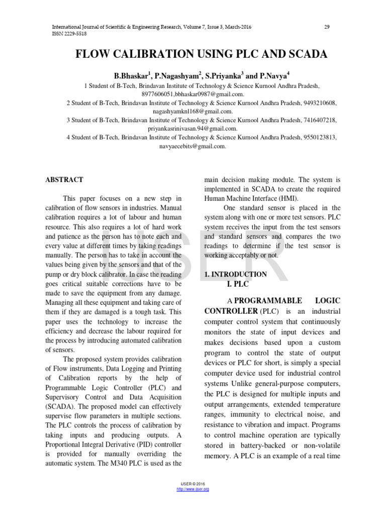 Flow Calibration Using PLC and Scada | PDF | Programmable Logic Controller | Digital Signal