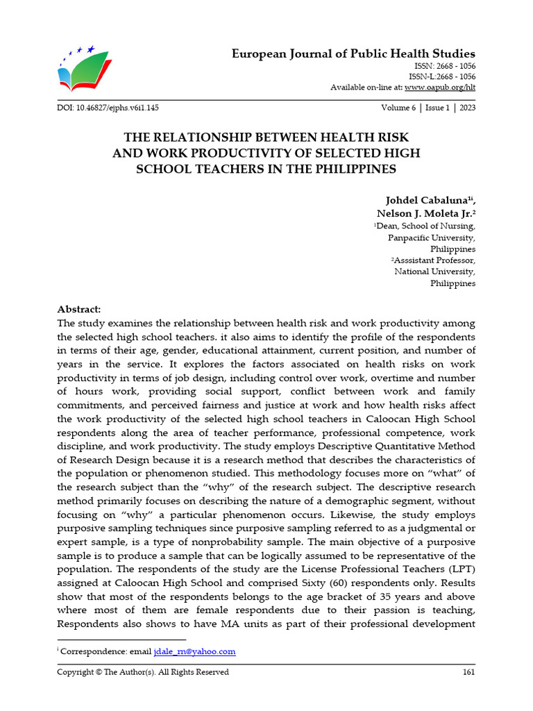 Document | PDF | Self Efficacy | Occupational Burnout