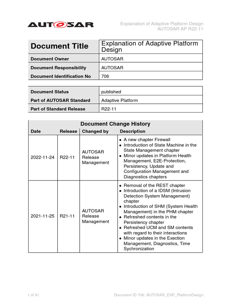 Autosar Exp Platformdesign Download Free Pdf Multi Core Processor