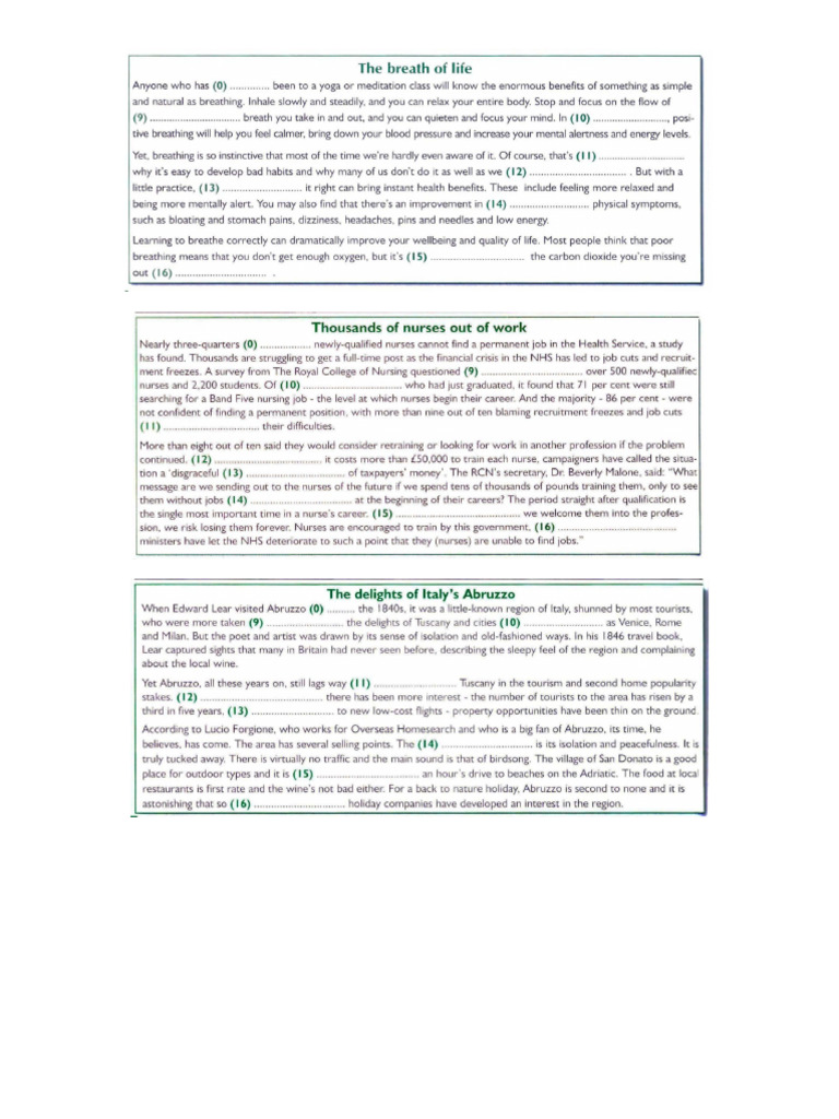 Reding Test - Part 2 | PDF