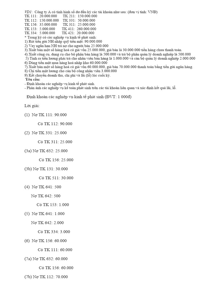 Bai Tap On Tap | PDF