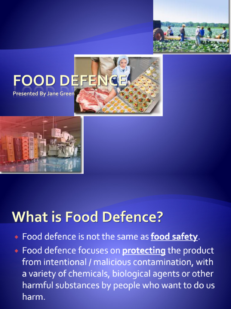 Food Defence Training Presentation | PDF