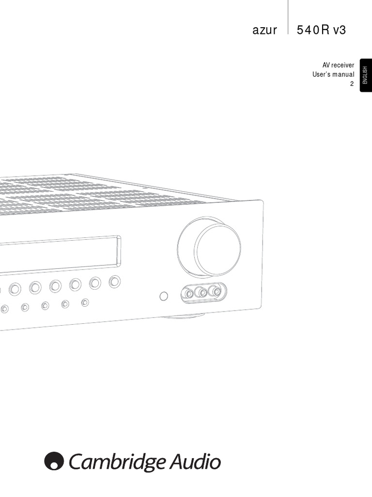 Cambridge Audio Azur 540 v3 OM | PDF | Ac Power Plugs And Sockets ...