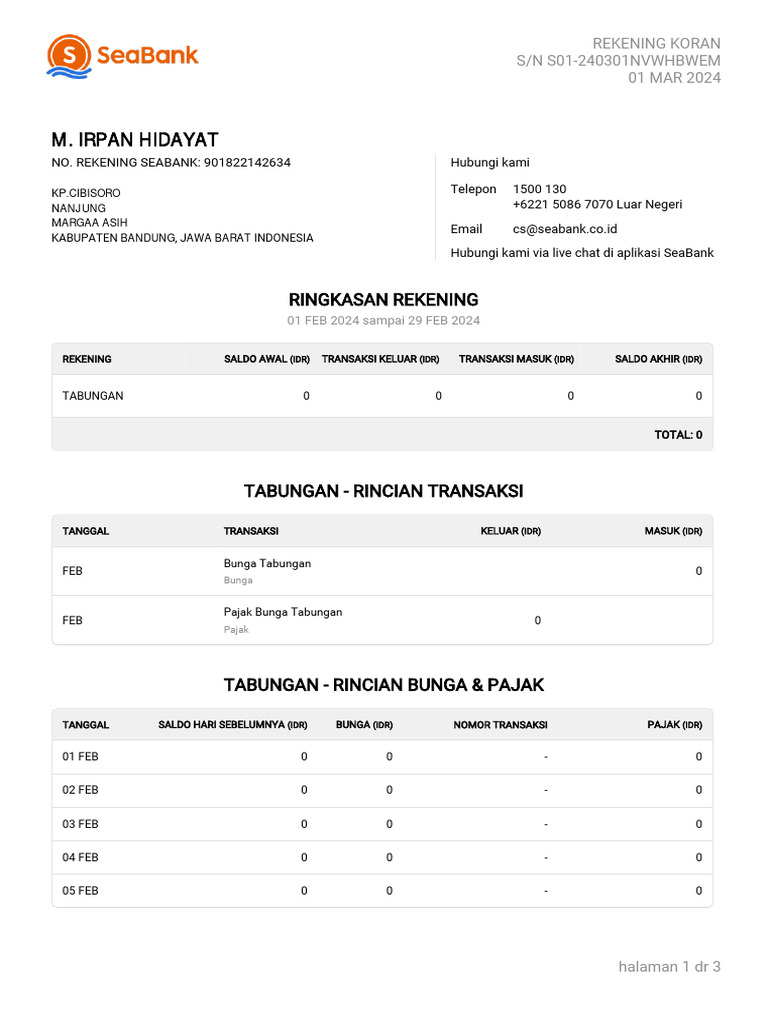 Seabank Statement 20240326 | PDF