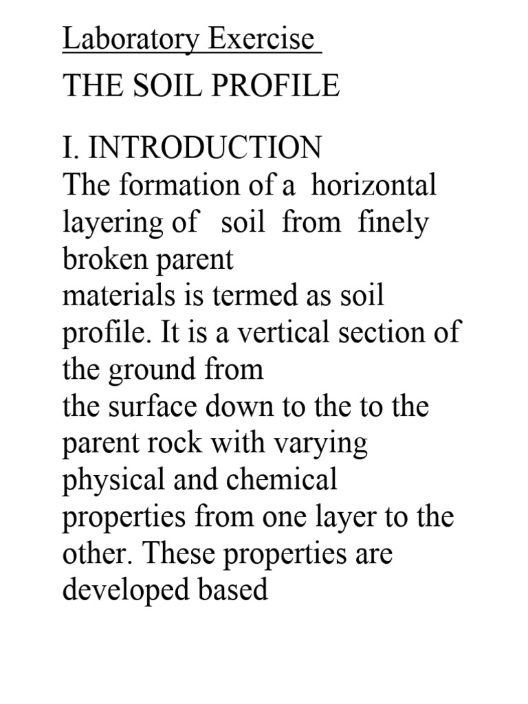 Laboratory Exercise | PDF | Soil | Natural Materials