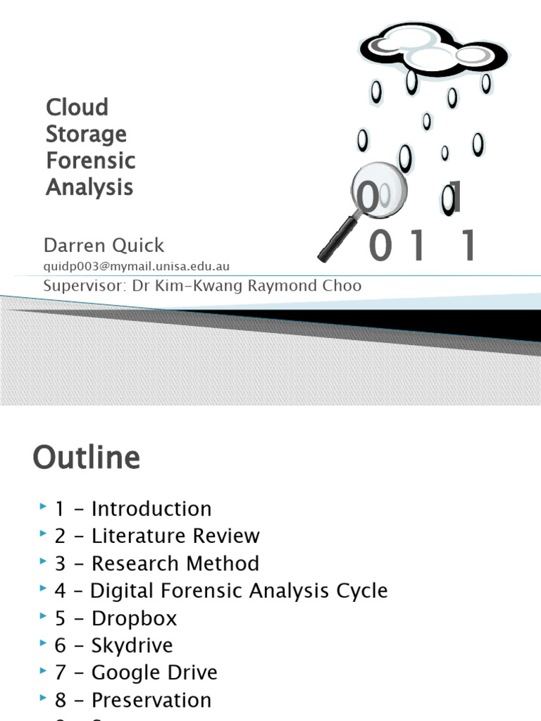 QUICK Cloud Storage Forensic Analysis Presentation | PDF | Cloud Computing | File System