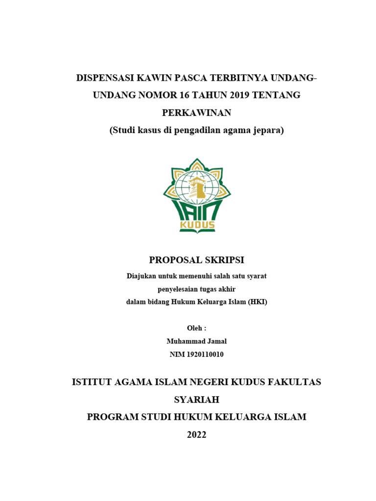 Proposal 1.2.3 Jamal | PDF