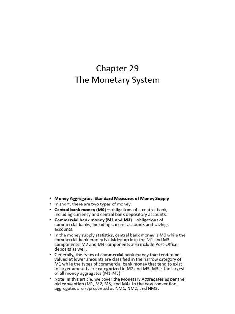 monetary system | PDF | Money Supply | Reserve Bank Of India