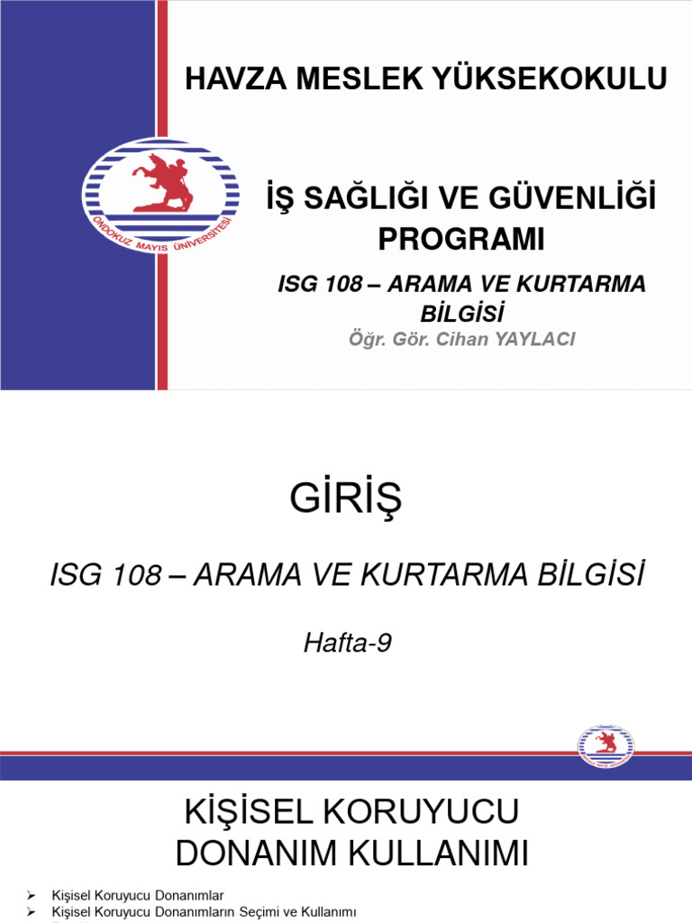 Kisisel Koruyucu Donanimlar | PDF