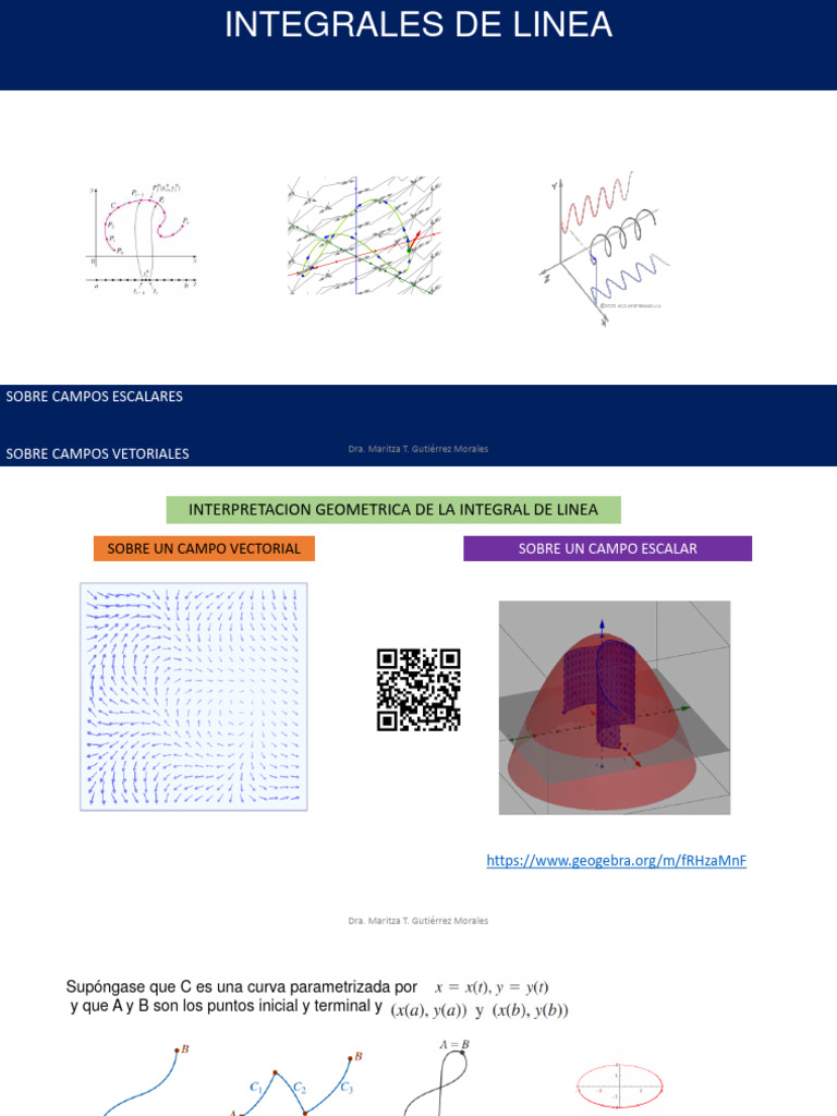 Integrales de Línea: Campos y Aplicaciones | PDF | Integral | Vector Euclidiano