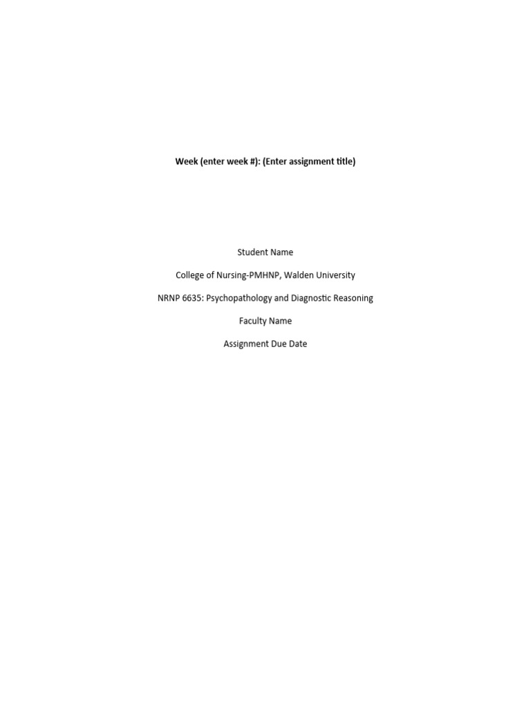 Comprehensive Psychiatric Evaluation Template | PDF | Uterus | Mental ...