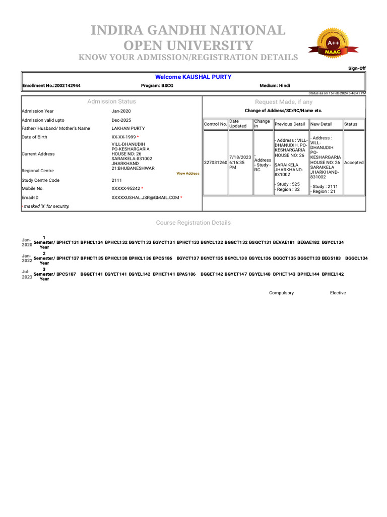 IGNOU All Subjects | PDF