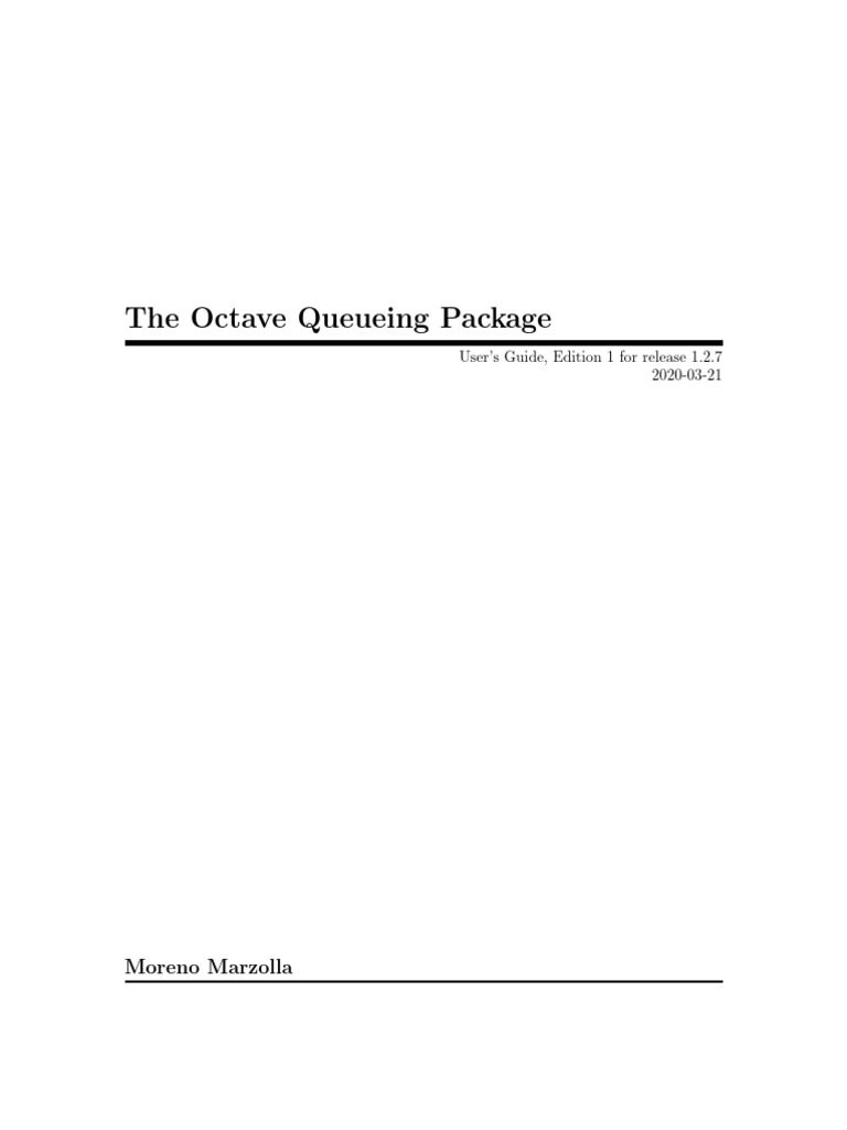 queueing | PDF | Markov Chain | Probability Theory