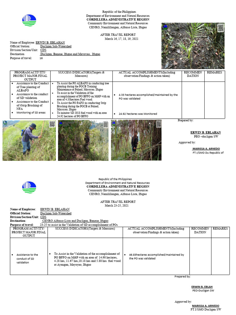 After Travel Report | PDF | Natural Environment