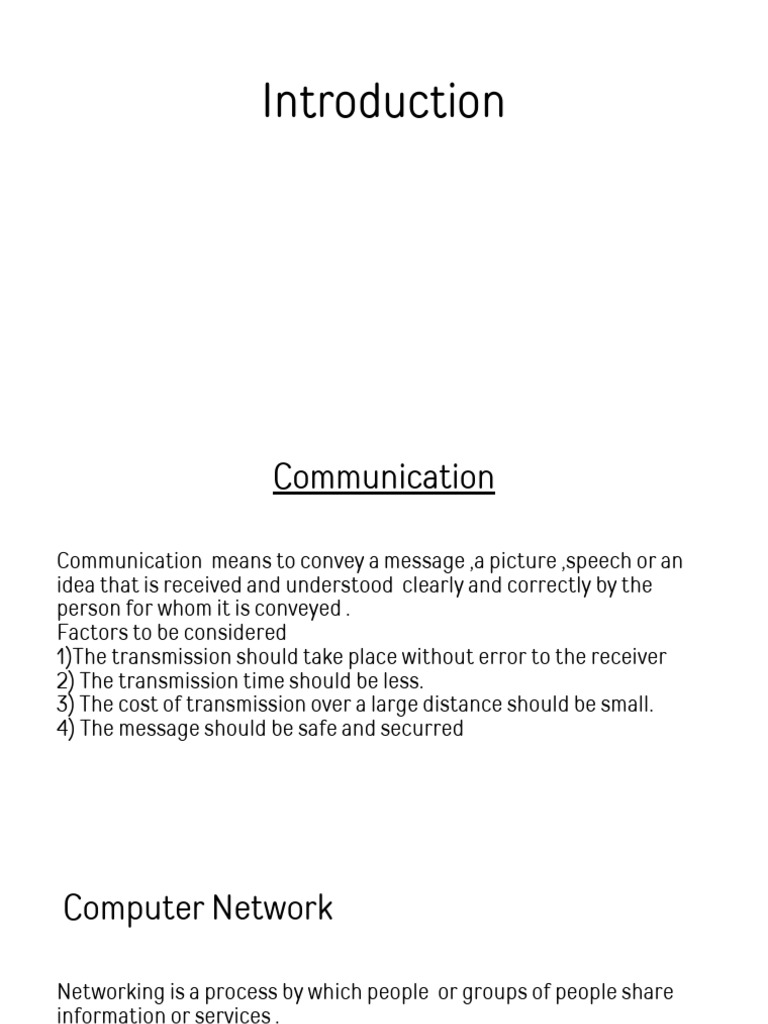 Lec 1 | PDF | Computer Network | Local Area Network