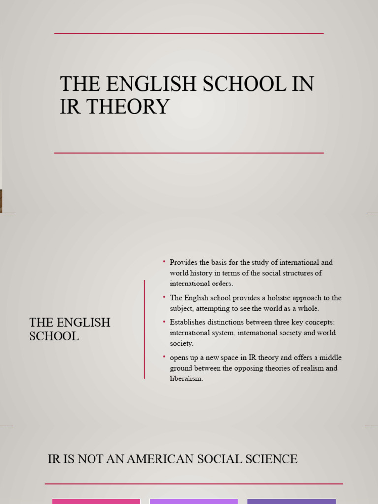 English School in IR Theory Explained | PDF | Society | Liberal Arts ...