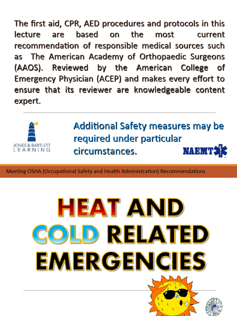 Heat and Cold Related Emergencies | PDF | Hypothermia | Clinical Medicine