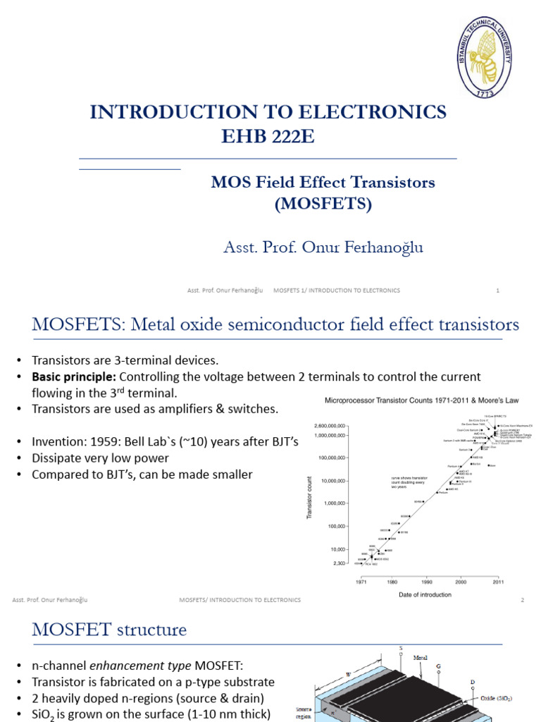 Ehb 222e Lecture 6 - Mosfet DC Analysis | PDF | Field Effect Transistor ...
