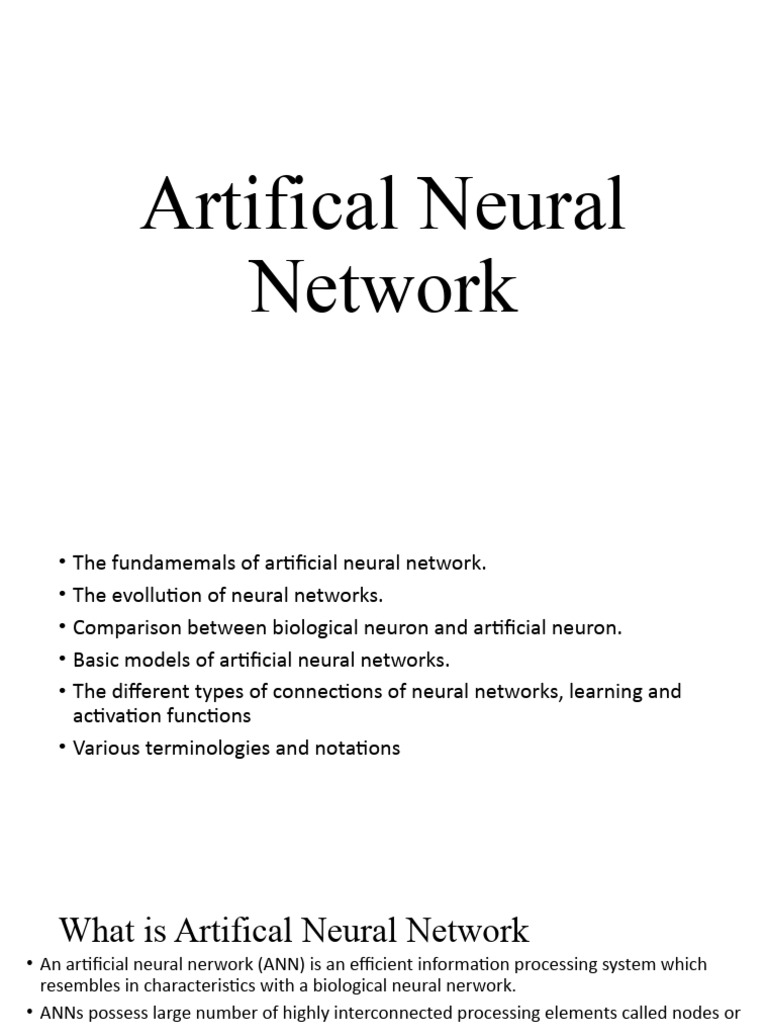 Artifical Neural Network | Download Free PDF | Artificial Neural Network | Nervous System