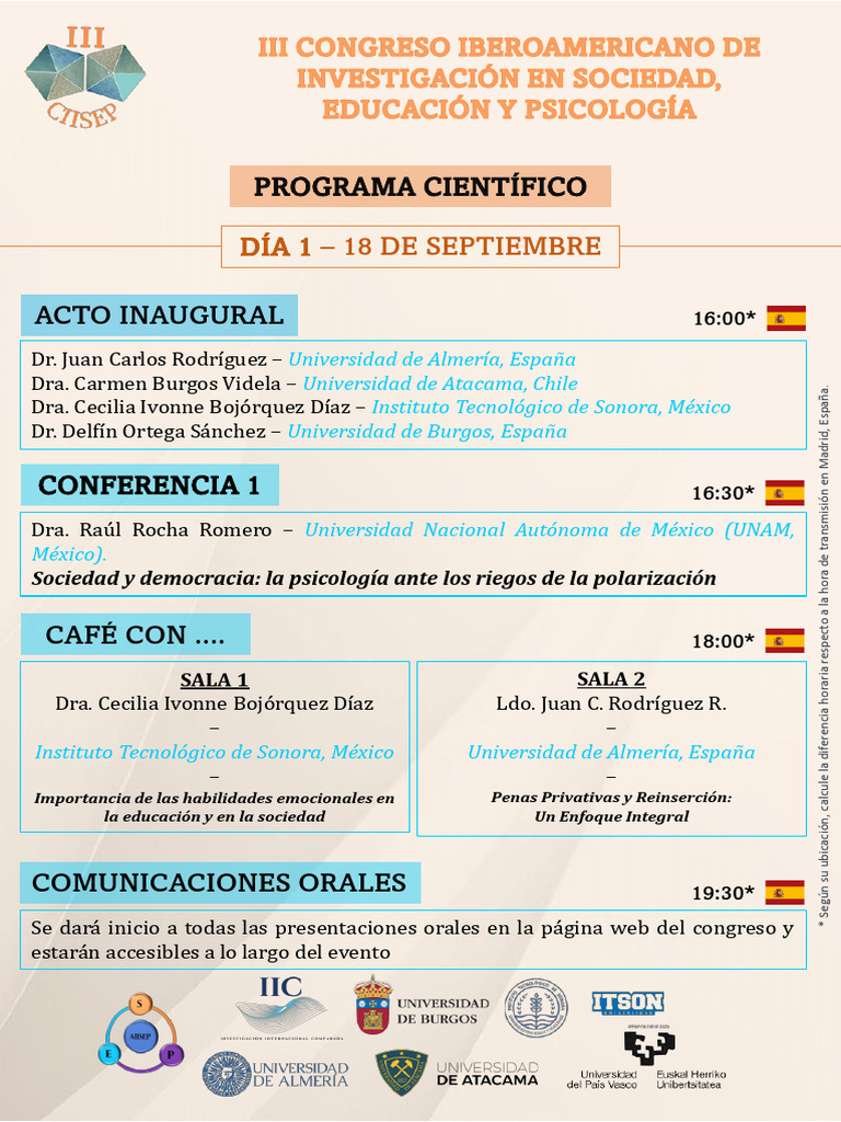 Programa Científico - III CIISEP | PDF | España