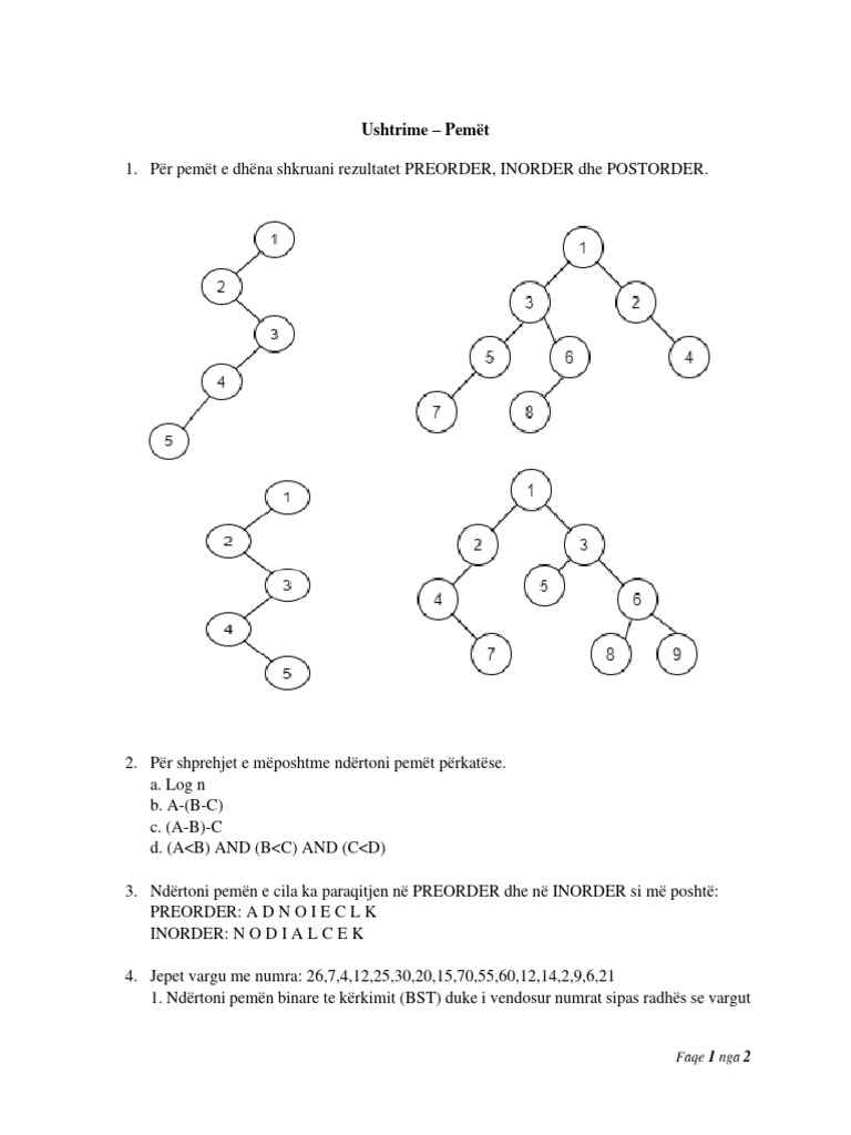 Ushtrime Pemet | PDF