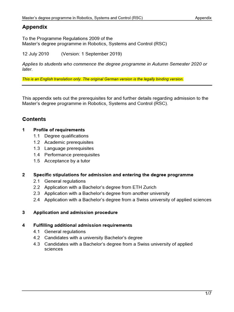 MSC RSC Appendix | Download Free PDF | Academic Degree | University And ...