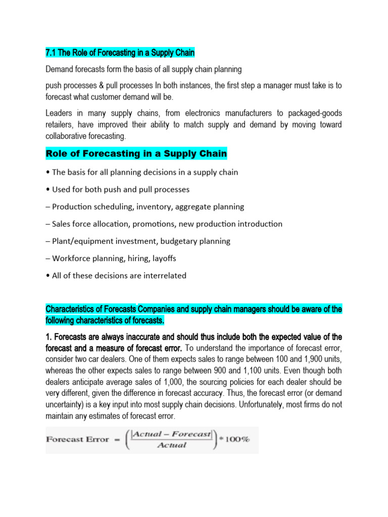 Scm Chapter 7 Forecast Pdf Forecasting Seasonality