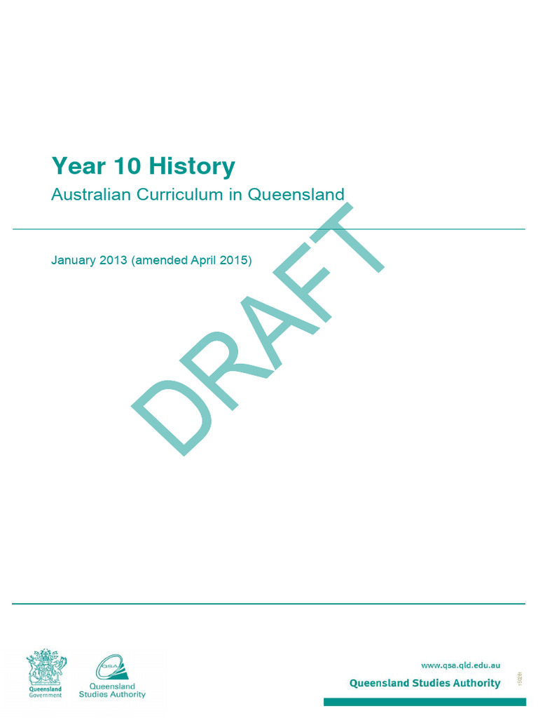 Ac History Yr10 | Download Free PDF | Curriculum | Thought