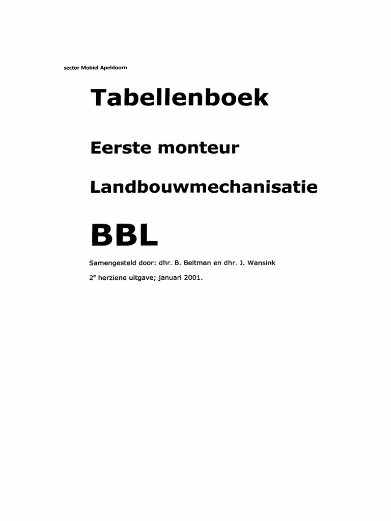 Tabellenboek | PDF